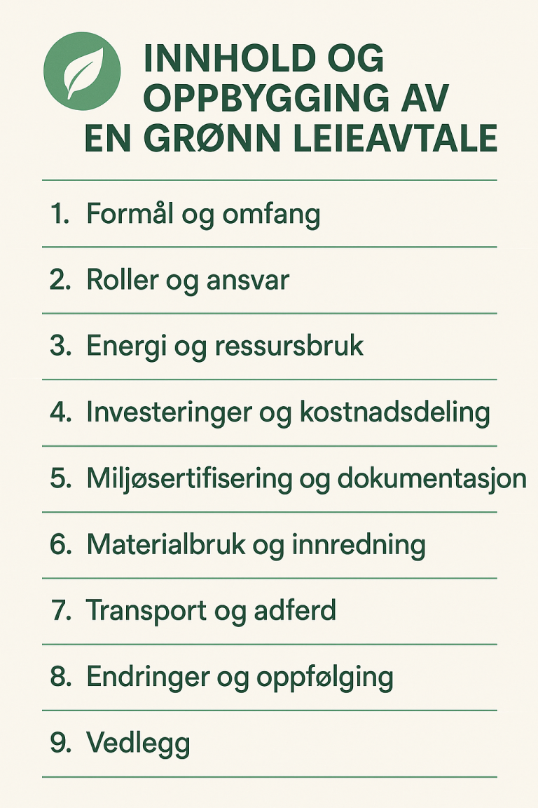 Grønne leieavtaler – et samarbeids-verktøy – LeanEnergi